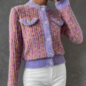 SHEIN | Sweaters | Fuzzy Cardigan | Poshmark